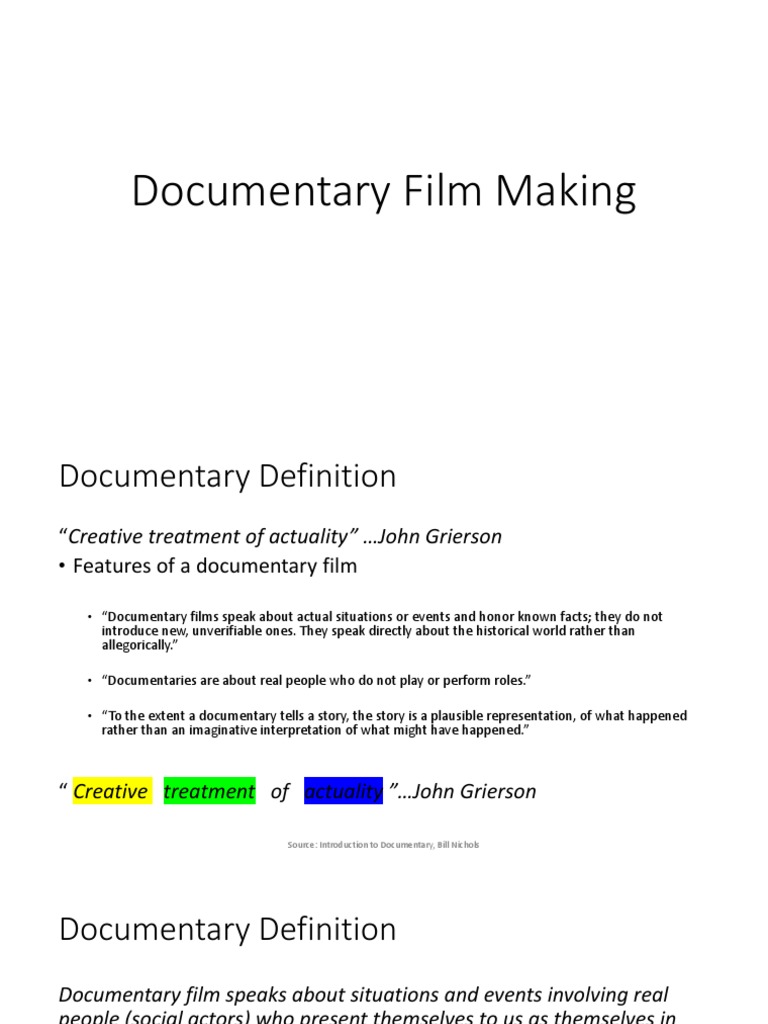 Documentary Film Making | PDF | Documentary Film | Persuasion