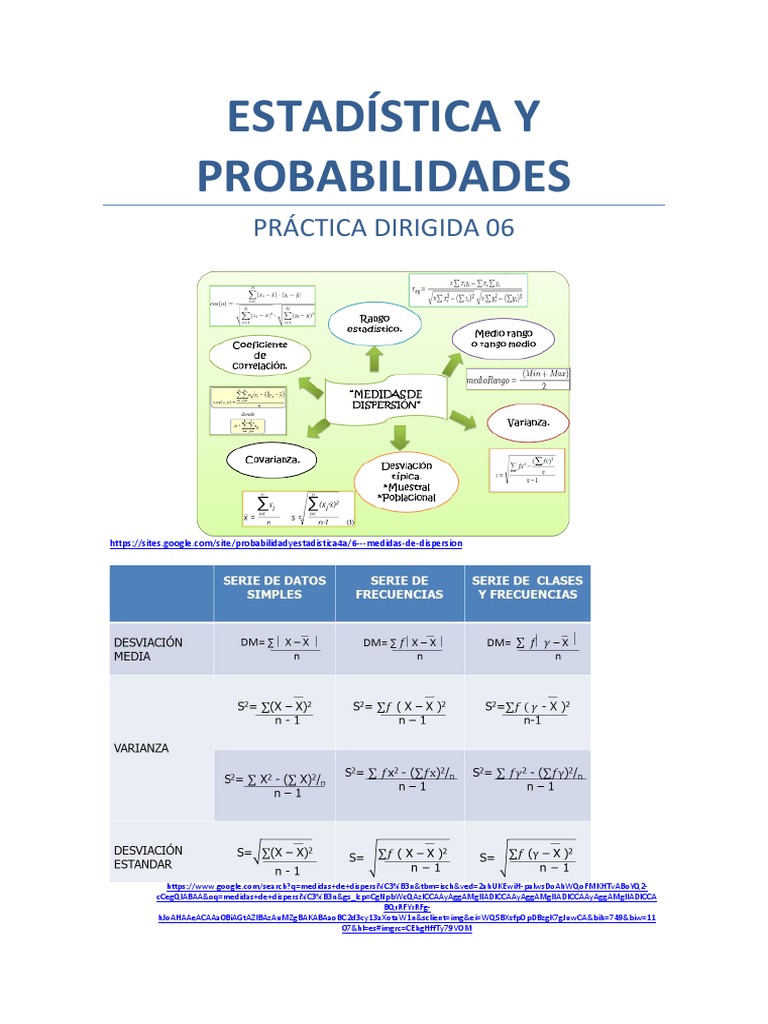 Práctica Dirigida 5 | PDF | Desviación Estándar | Muestreo (Estadísticas)