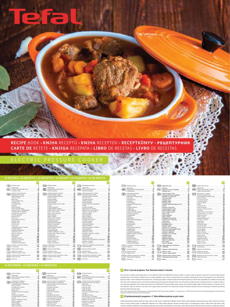 Carte de Rețete TEFAL One Pot | PDF