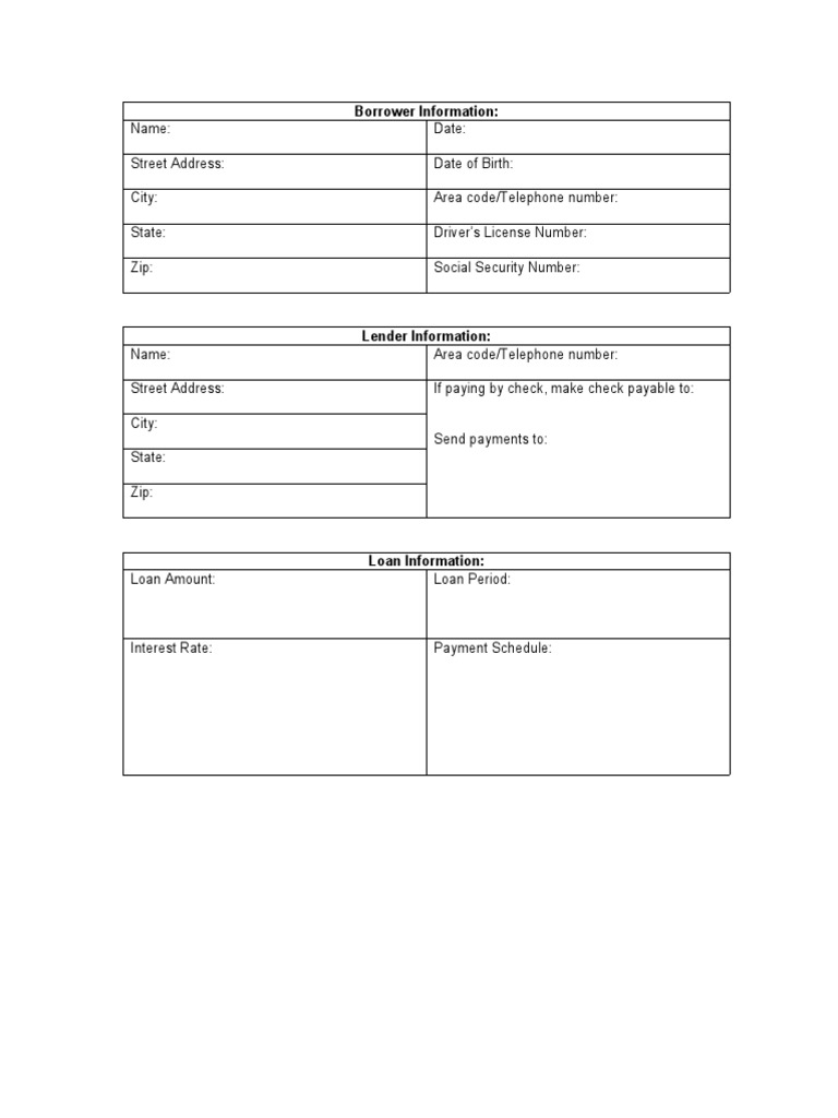 Borrower Information | PDF | Loans | Debt