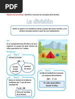 La Division para Segundo Grado de Primaria | PDF | División ...