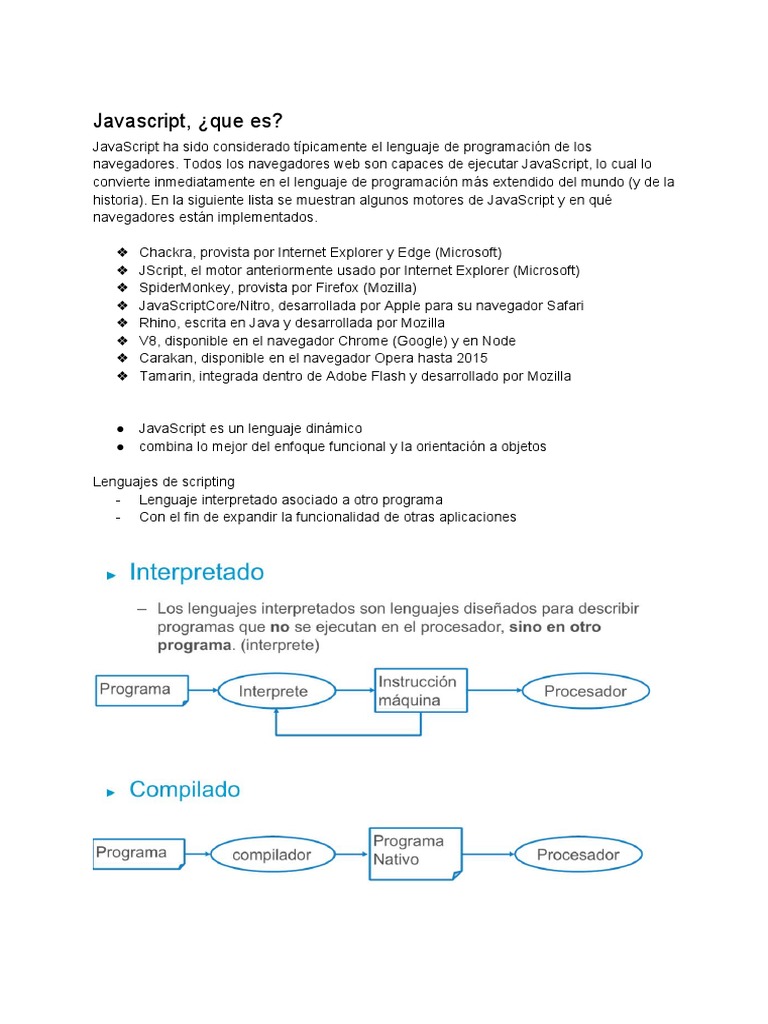 Historia de Javascript | PDF | Script Java | Informática