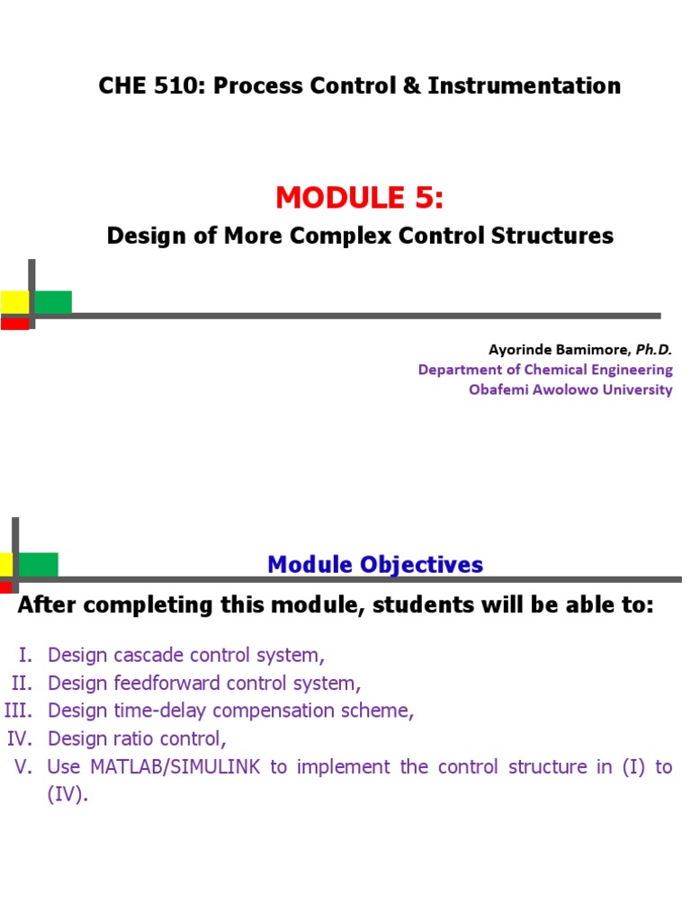 WEEK 5 MODULE 5 - Design of More Complex Control Structures | PDF ...