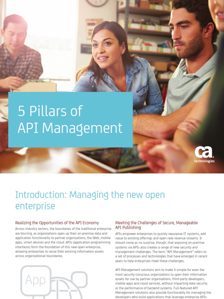 5 Pillars of API Management | PDF | Cloud Computing | Representational State Transfer