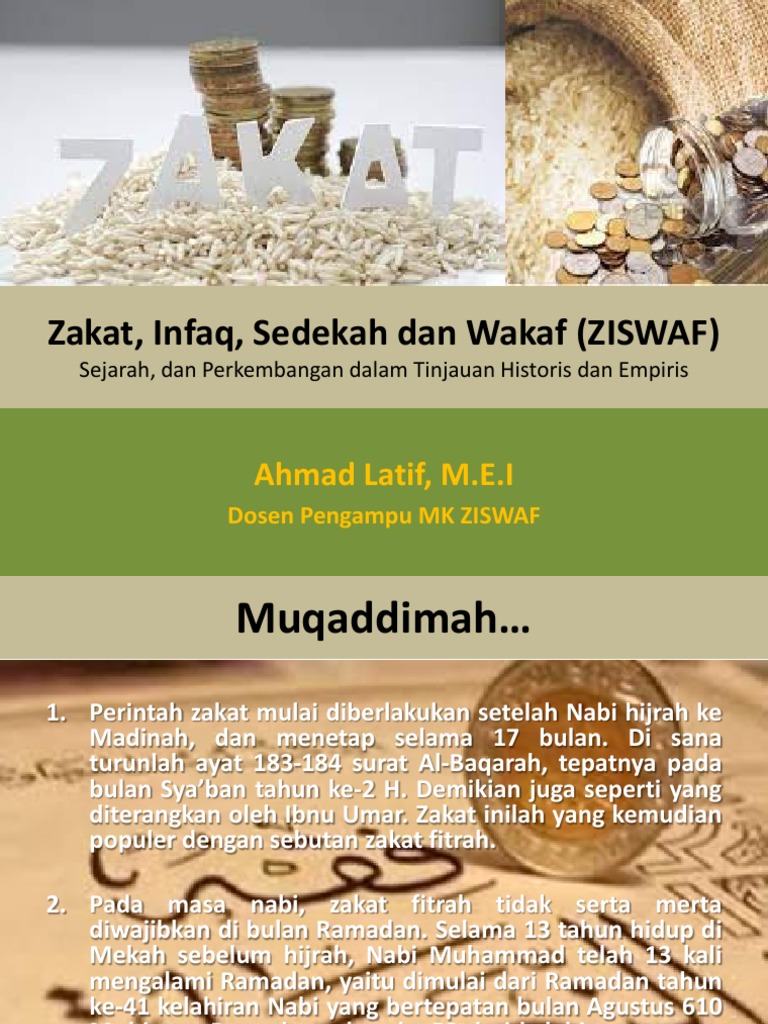 Ziswaf Sejarah Dan Perkembangan | PDF