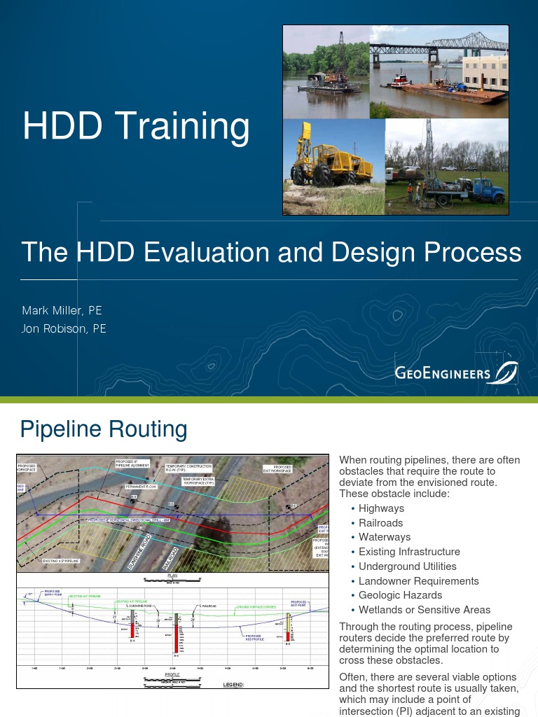 6H The HDD Evaluation and Design Process Notes 1 | PDF | Civil ...