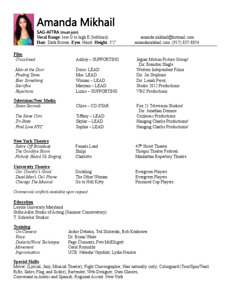 Amanda Mikhail: (Must-Join) | PDF | Performing Arts | Theatre