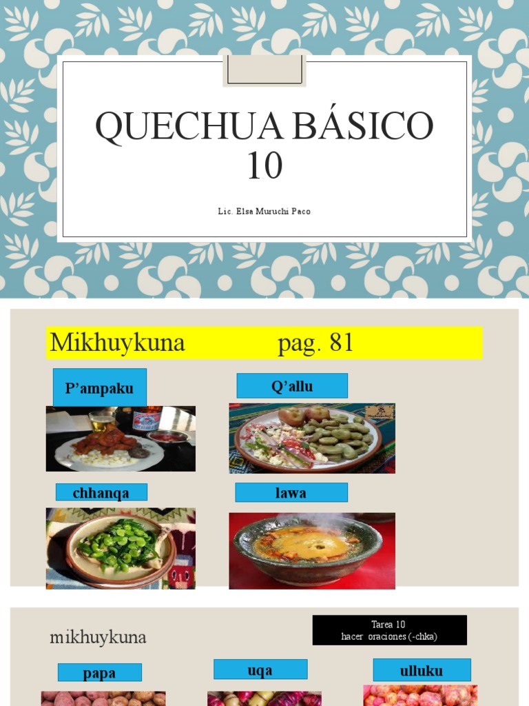 Quechua Básico 10 | PDF