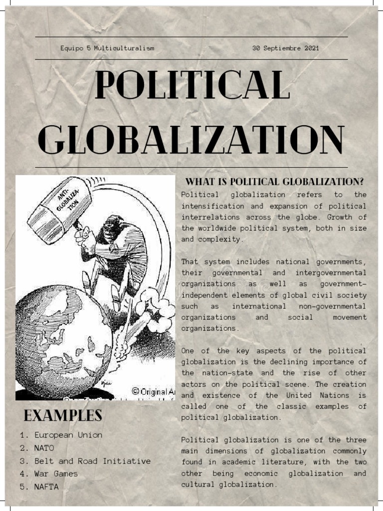 Political Globalization | PDF | Globalization | Political Science