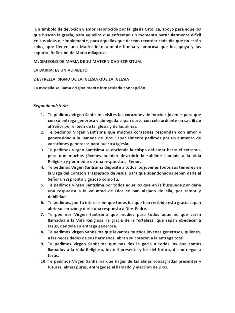 Un Símbolo de Devoción y Amor Reconocido Por La Iglesia Católica | PDF