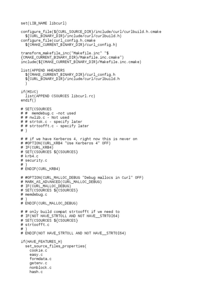 CMake Lists | PDF | Software Engineering | Computer Programming