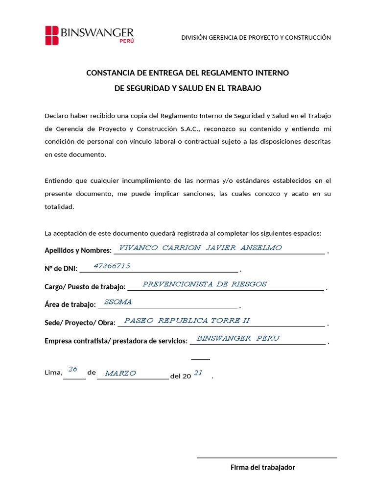 Constancia RISST | PDF