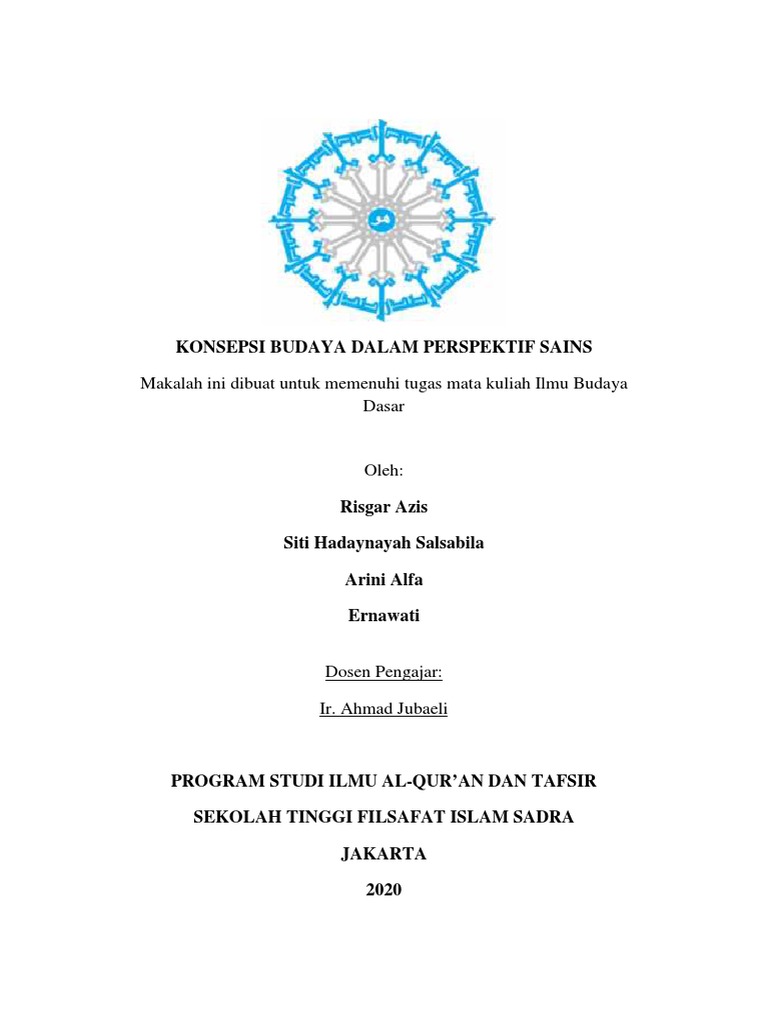 Konsepsi Budaya Dalam Perspektif Sains | PDF | Ilmu Sosial | Sains & Matematika