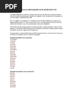 Reglas Ortograficas de MB, MP, NV y NF | PDF