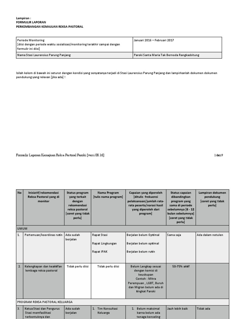 Form Monitoring Stasi | PDF