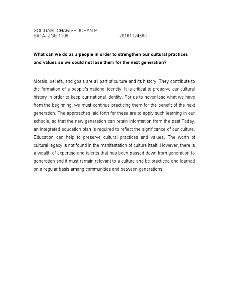 Module 5 Customs of The Tagalogs Learning Activity - Soligam | PDF