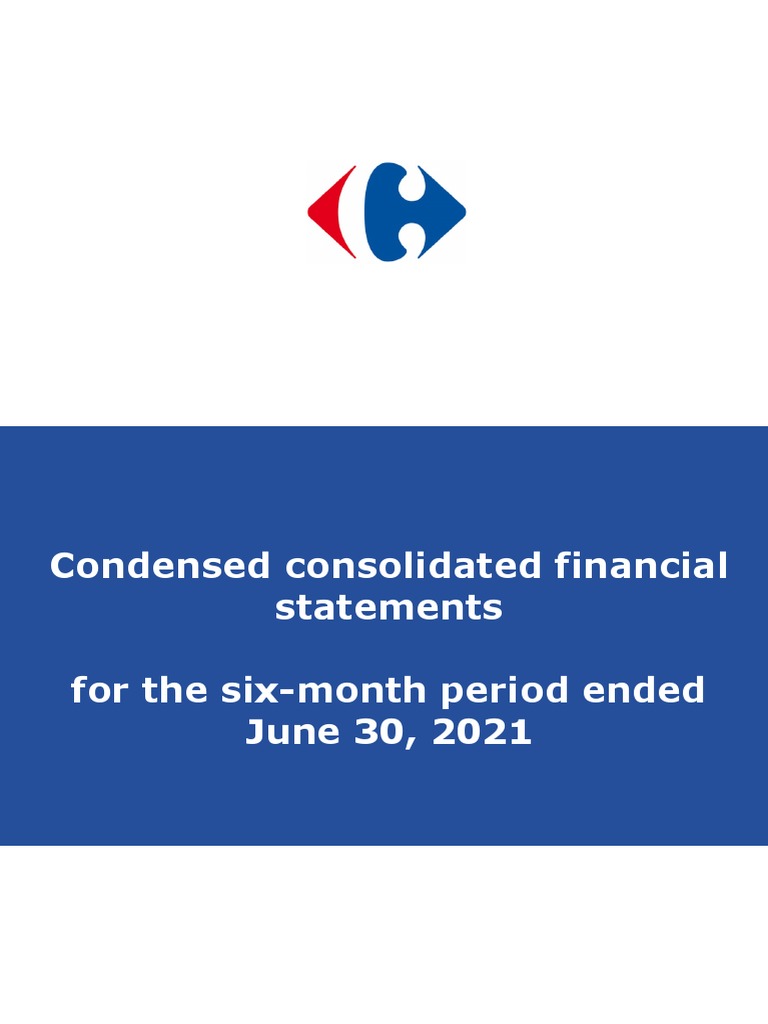 Carrefour - Condensed Consolidated Financial Statements | PDF ...
