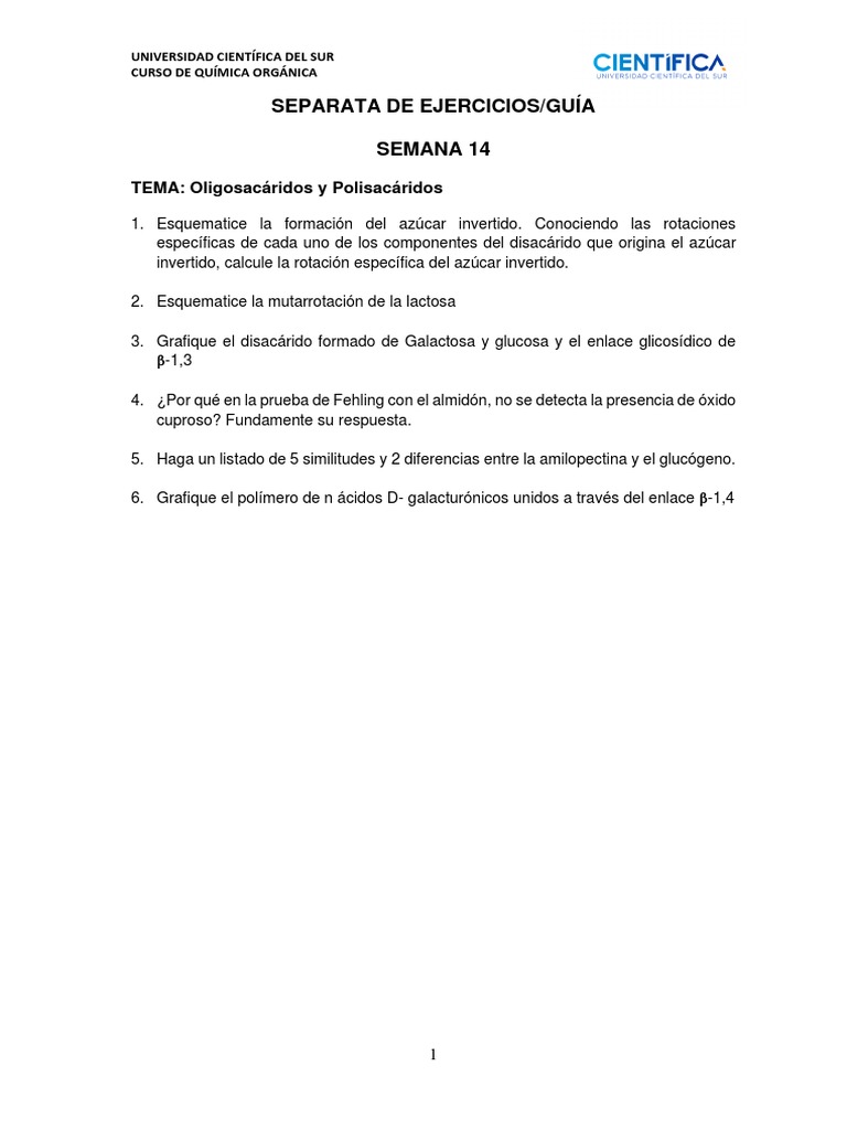 Separata Sem 14 | PDF