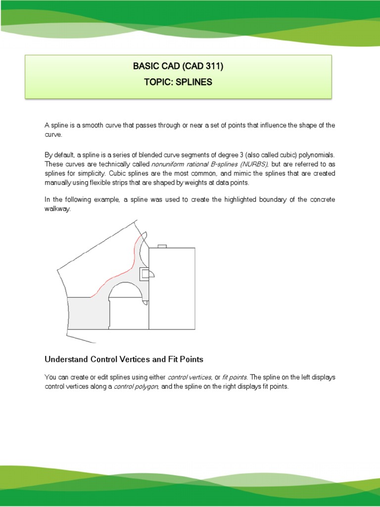 Splines | PDF | Spline (Mathematics) | Tangent