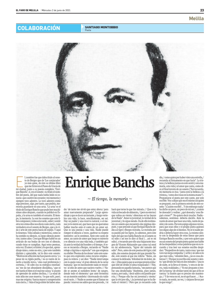 Enrique Banchs: Poesía y Silencio | PDF | Amor