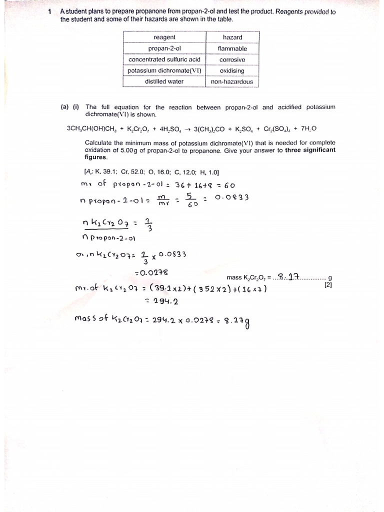 Chem p5 Solved | PDF