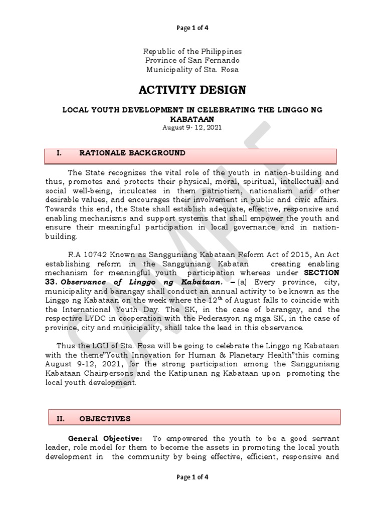 Linggo NG Kabataan 2021 | PDF