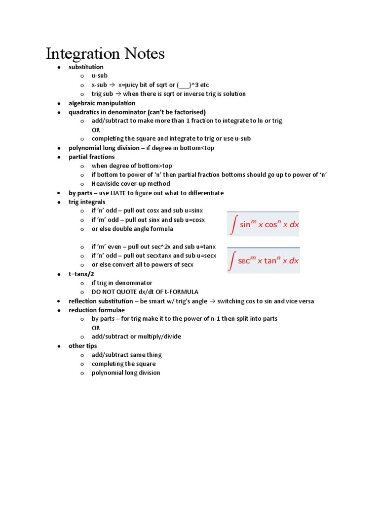 Advanced Integration Techniques Guide | PDF | Teaching Methods ...