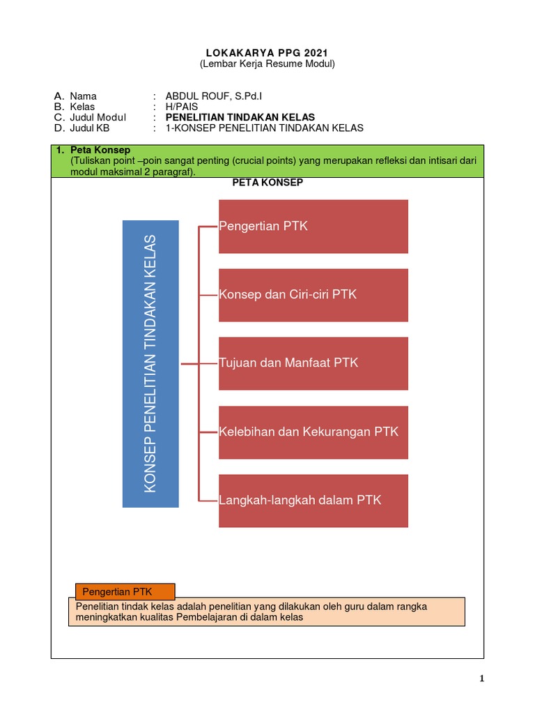 Lk-Resume PTK Kb1 | PDF