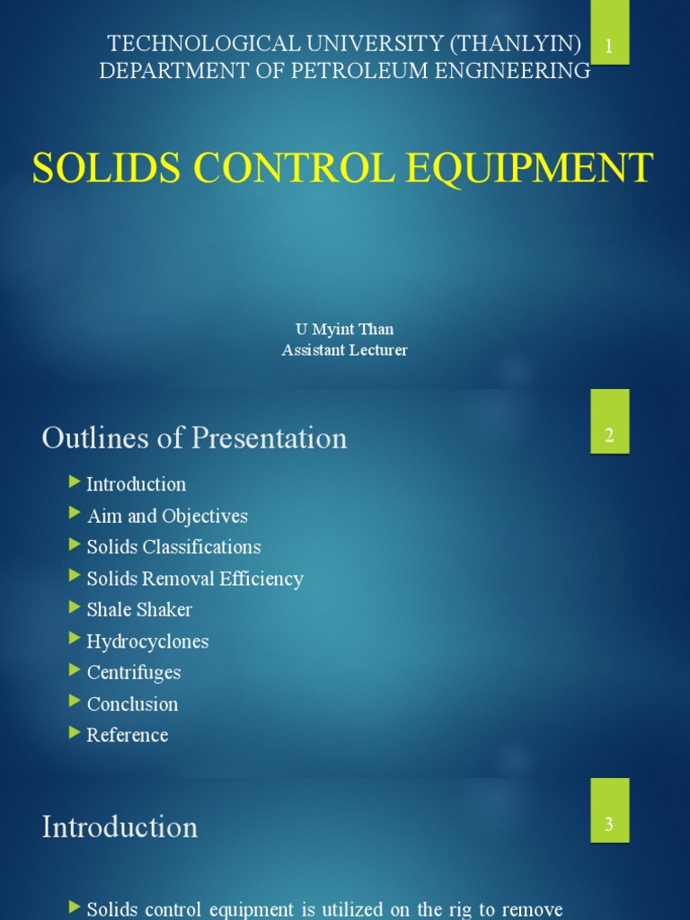 Solid Control Equipment Presentation, 2 | PDF | Pump | Mechanical ...