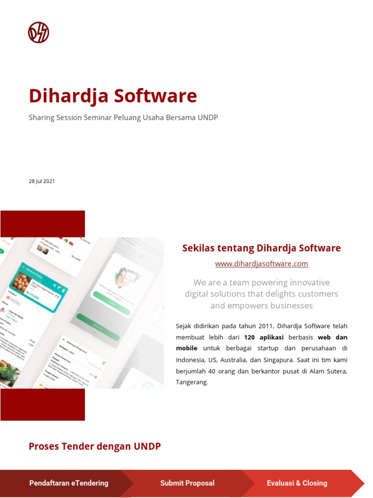 Sharing Session Seminar LKPP - PT Dihardja Software Solutions | PDF