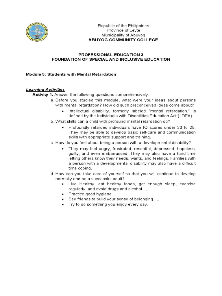 Prof-Ed3 - Module 5 Act.#1 | PDF