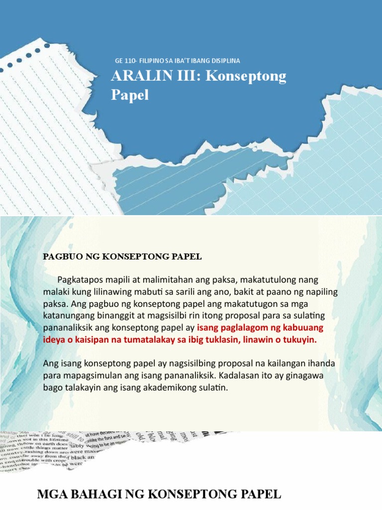 Konseptong Papel | PDF