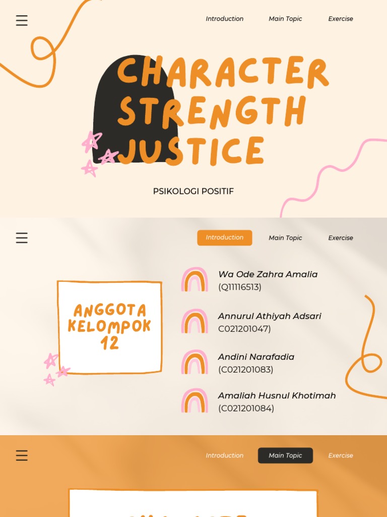 Character Strength Justice | PDF