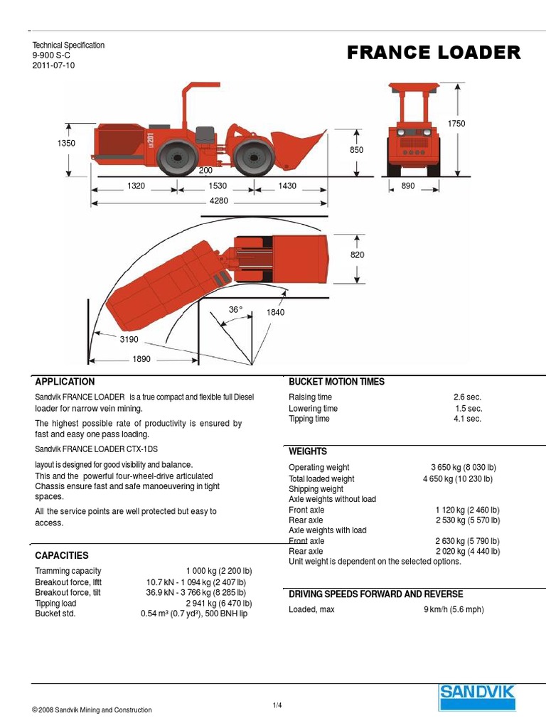 Micro Scoop France Loader | PDF | Transmission (Mechanics) | Loader ...