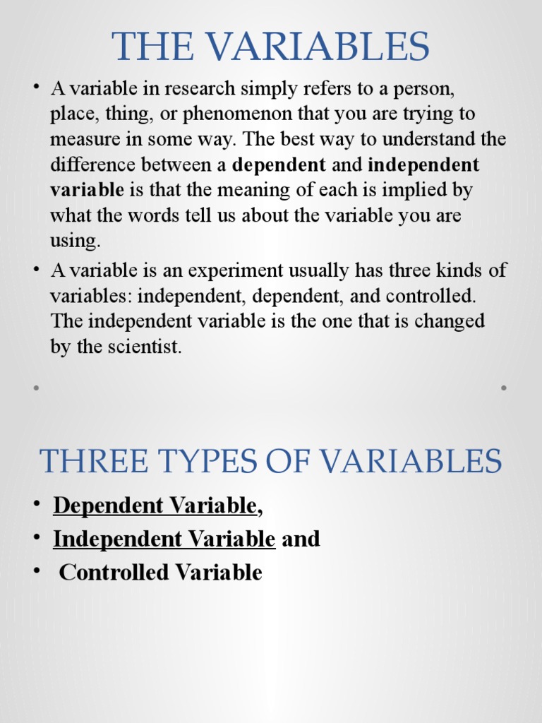 Understanding the Key Differences Between Dependent Variables ...