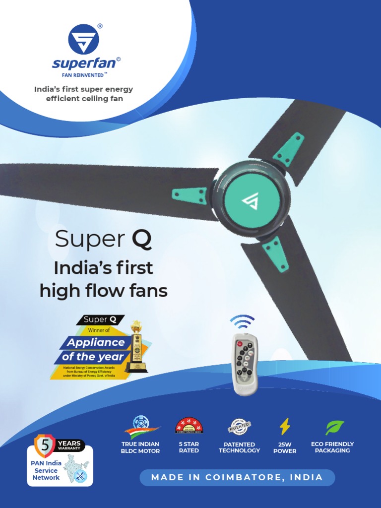 Super: India's First High Ow Fans | PDF | Efficient Energy Use ...