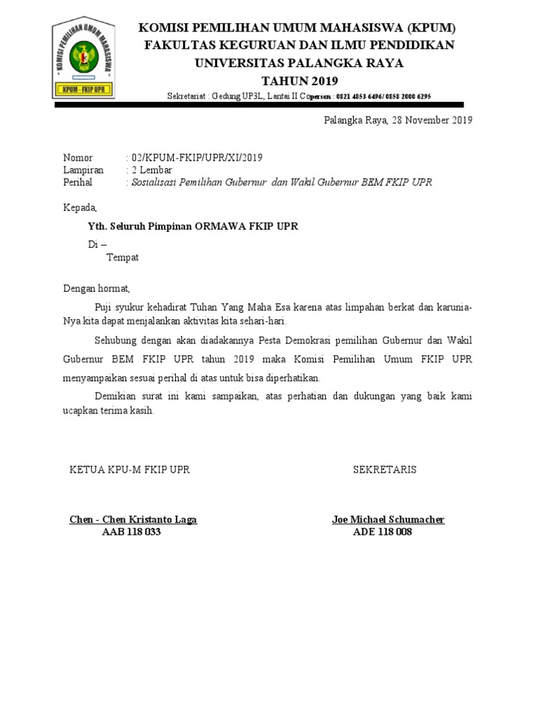 Surat Sosialisasi | PDF