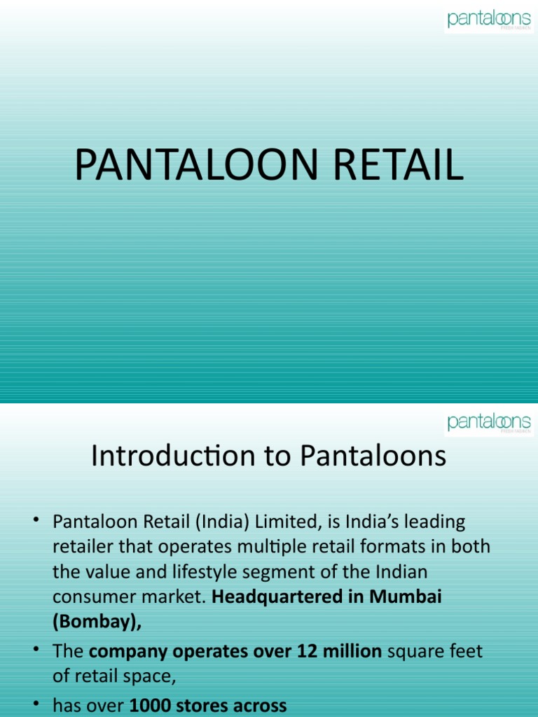 Pantaloons | PDF | Retail | Brand