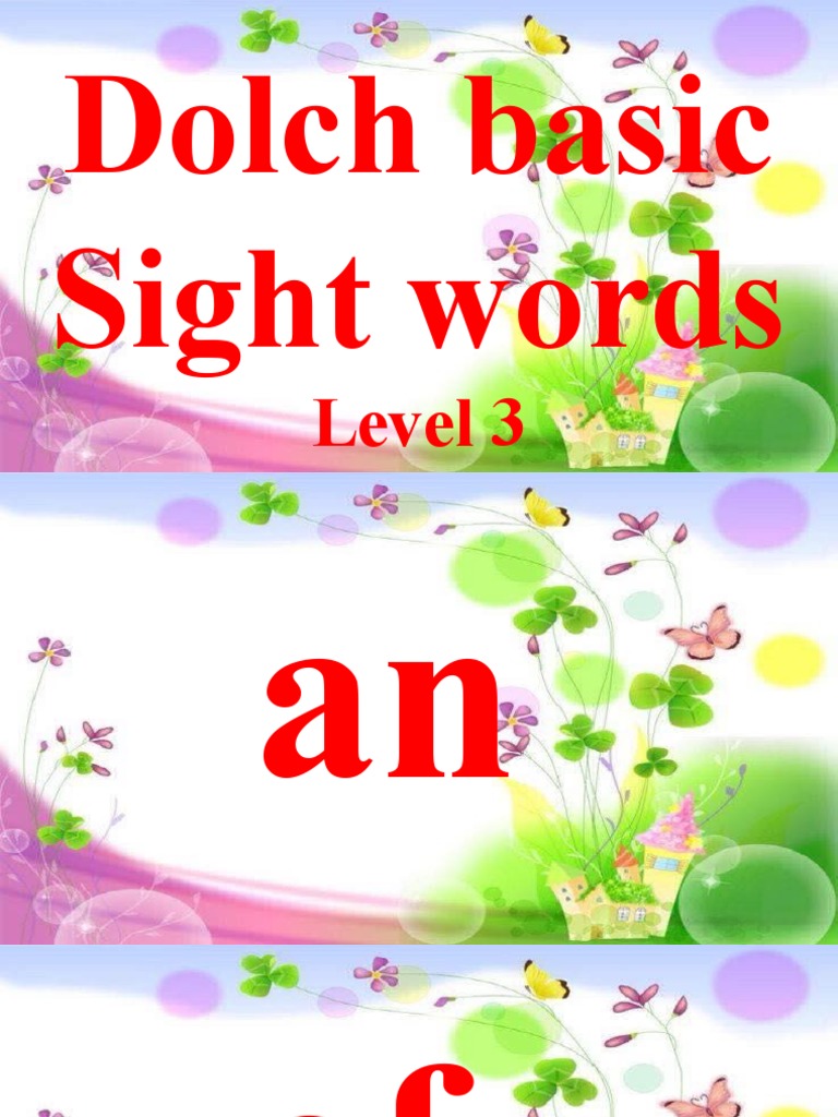 Grade 3 Dolch Sight Words List | PDF