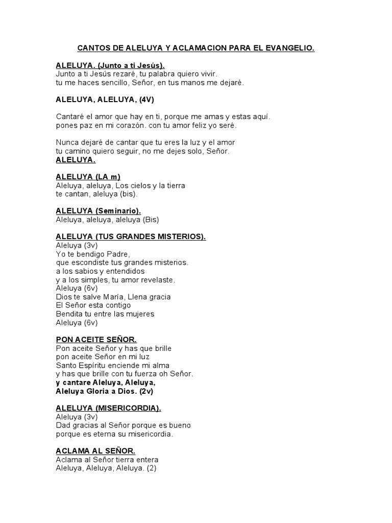 Cantos de Aleluya | PDF