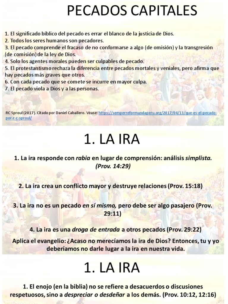 Pecados Capitales: Ira, Envidia y Orgullo | PDF | Pecado | Cristo (título)