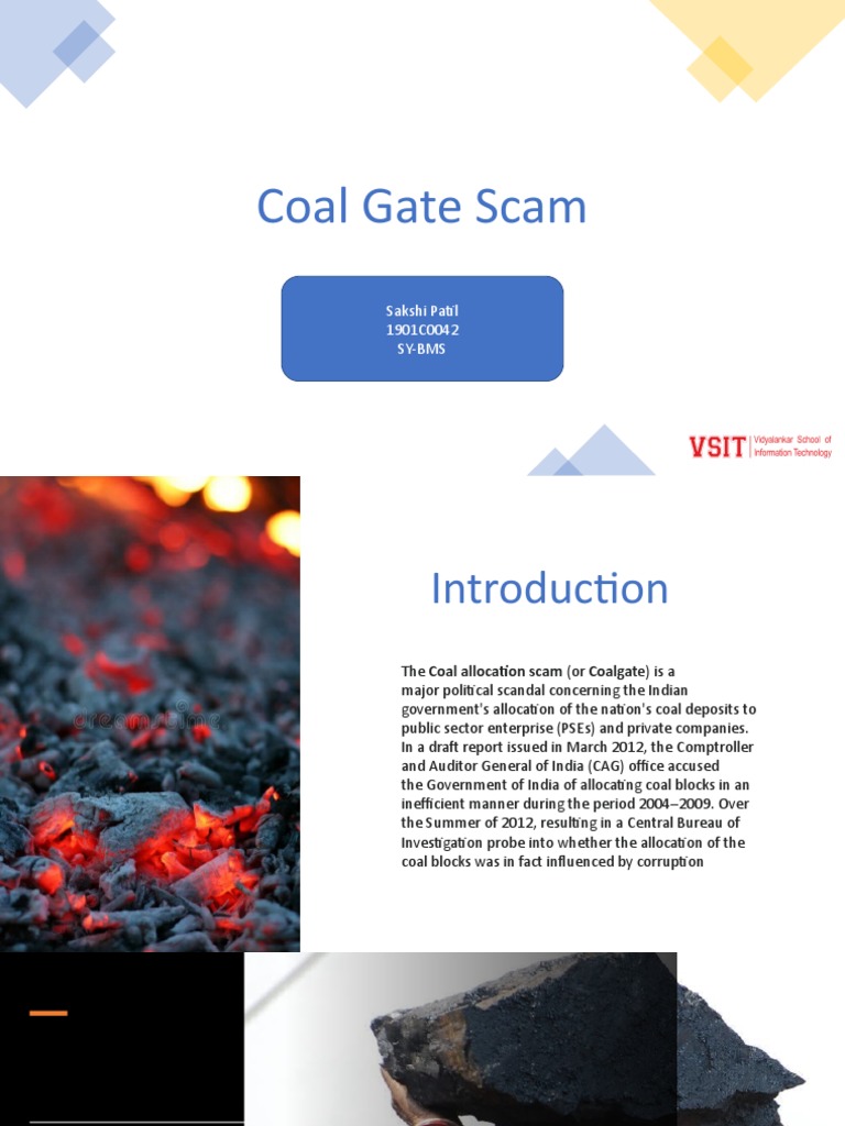 Coal Gate Scam: Sakshi Patil 1901C0042 Sy-Bms | PDF | Crime & Violence ...