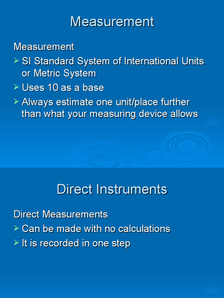 Measurement Notes | PDF | Measurement | International System Of Units