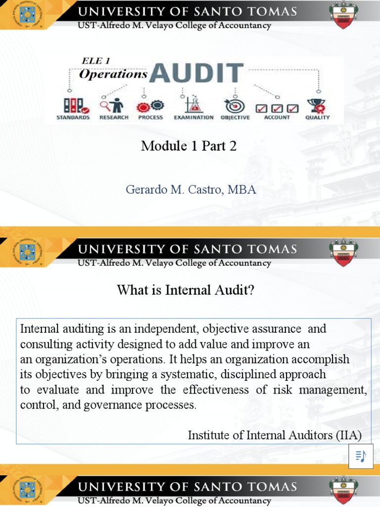 Module1, Part 2 OpAud - Asynchronous, Risk-Based | Download Free PDF | Audit | Internal Audit