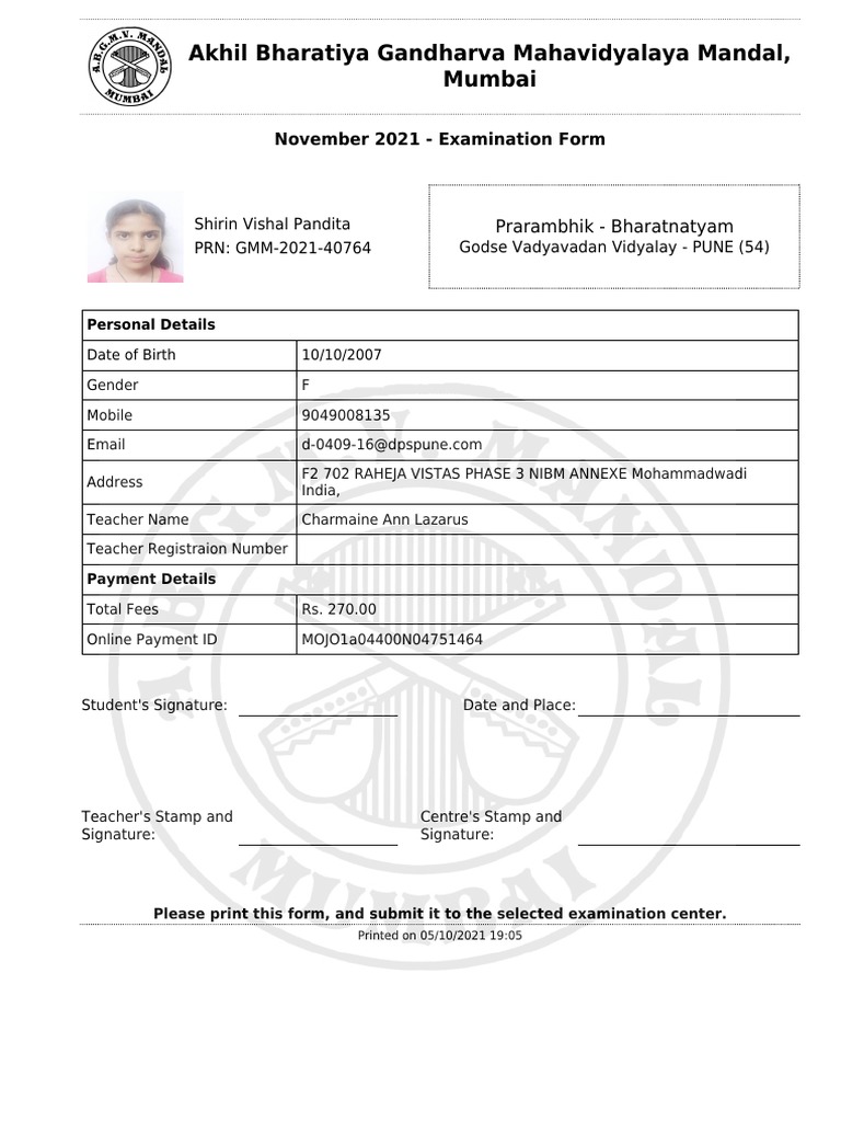 Akhil Bharatiya Gandharva Mahavidyalaya Mandal, Mumbai: November 2021 ...