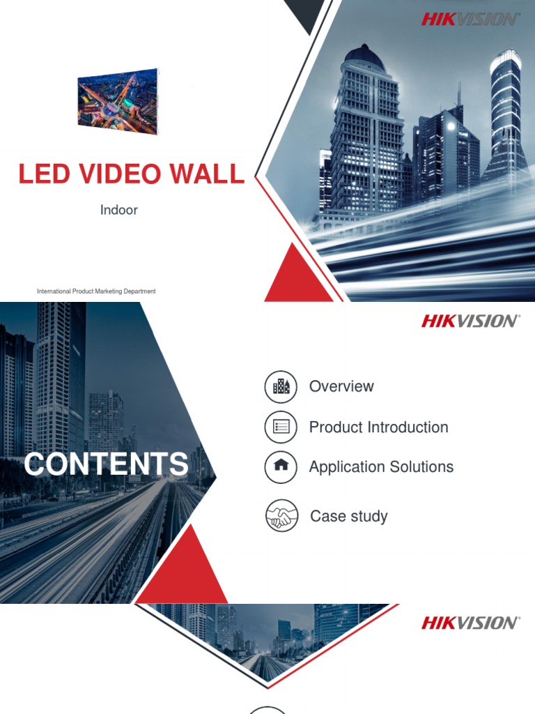 Hikvision LED Video Wall Overview | PDF | Display Resolution | Video