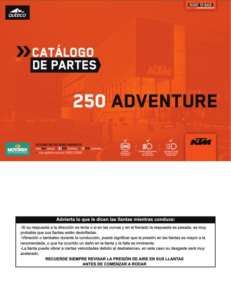 FINAL KTM 250 ADVENTURE 2021 - Compressed | PDF | Pistón | Embrague