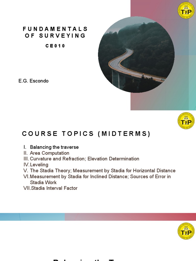 Lesson 7 Balancing The Traverse | PDF