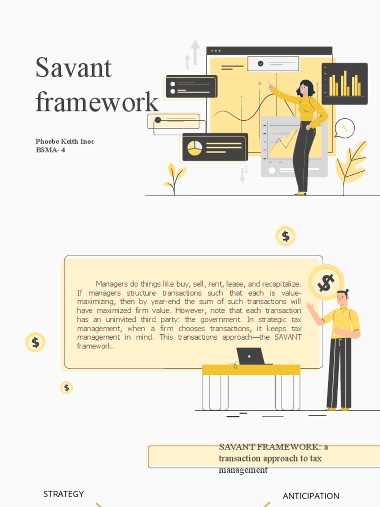 Savant Framework for Tax Management | PDF | Taxes | Tax Deduction