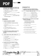 Unit 1 Standard Test A Answers | PDF